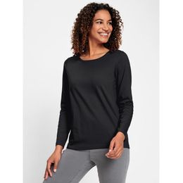 WITT WEIDEN Rundhals-Shirt in schwarz | Gr.: 44