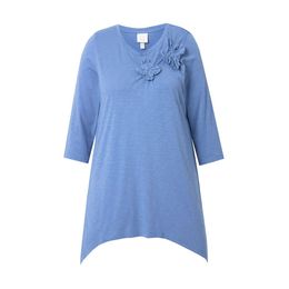 Ulla Popken Longshirt in helle kornblume | Gr.: 46-48