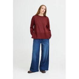 Pulz Strickpullover PZSTEFFI Relaxed fit in Spiced Apple Melange | Gr.: XS