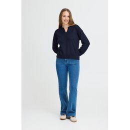 Pulz Strickpullover PZSARA Oversize fit in Dark Sapphire | Gr.: S