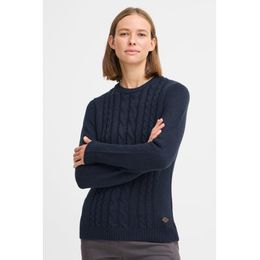 oxmo Strickpullover OXCARRYONE in Blau | Gr.: L