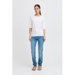 Pulz Strickpullover PZSARA Regular fit in Blanc de Blanc | Gr.: XS