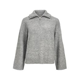 Object Strickpullover in Medium Grey Melange | Gr.: XS