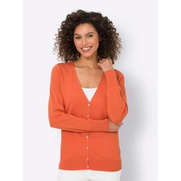 Heine Feinstrickjacke in orange | Gr.: 48