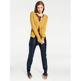 Heine Feinstrickjacke in senfgelb | Gr.: 44