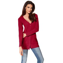 Heine Feinstrickjacke in rot | Gr.: 36