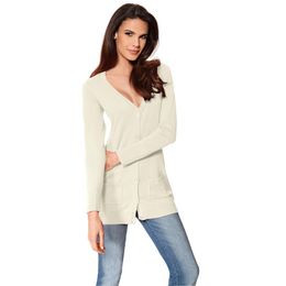 Heine Feinstrickjacke in offwhite | Gr.: 34