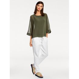 Heine Blusenshirt in oliv | Gr.: 36-38