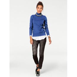 Heine Rollkragen-Pullover in royalblau | Gr.: 48