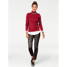 Heine Rollkragen-Pullover in rot | Gr.: 48