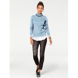 Heine Rollkragen-Pullover in bleu | Gr.: 50