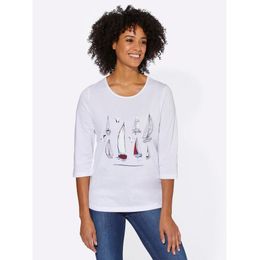 Sieh an! 3/4-Arm-Shirt in wei&szlig; | Gr.: 40