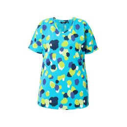 Ulla Popken Shirt in tiefes aqua | Gr.: 46-48