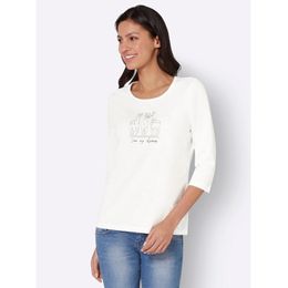 Sieh an! 3/4-Arm-Shirt in ecru-grau | Gr.: 56