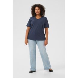 Kaffe curve Kurzarm-Bluse KCfananda Regular fit in Midnight Marine CC | Gr.: M