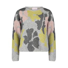 Betty Barclay Grobstrick-Pullover mit Jacquard in Patch Grey/Green | Gr.: 42