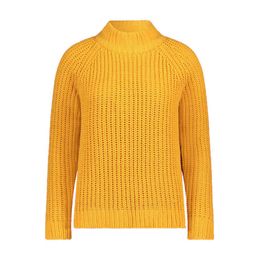 Cartoon Strickpullover mit Stehkragen in Orange | Gr.: 38