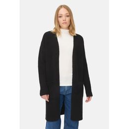 Camel Active Strickjacke mit aufgesetzten Taschen in Kaviar | Gr.: XL