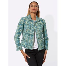 CRÉATION L creation L Bouclé-Blazer in champagner-apfel-gemustert | Gr.: 40