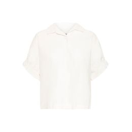 Ichi Kurzarm-Bluse IHSAMI Loose fit in Cloud Dancer | Gr.: 38
