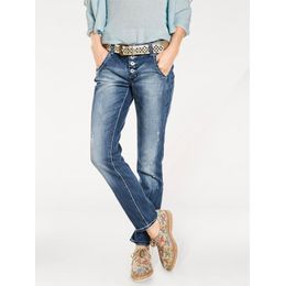 Heine Boyfriend Jeans in blue stone | Gr.: 40
