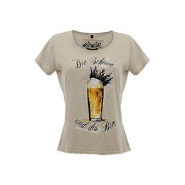 HANGOWEAR T-Shirt GERTRUD in beige | Gr.: S