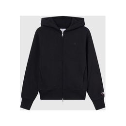 Champion Longsleeve Full Zip Hoodie Sweatshirt in Schwarz | Gr.: M