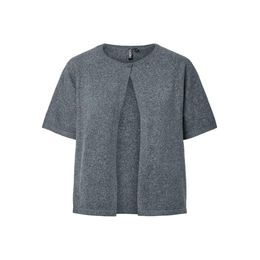 Pieces Strickjacke in Dark Grey Melange | Gr.: M