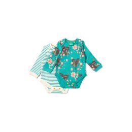 Little Green Radicals Bio-Baby-Bodysuit 2er-Pack in Grün | Gr.: 12-18 MONATE