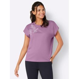 Sieh an! Rundhalsshirt in orchidee-ecru | Gr.: 48