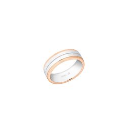 Amor Ring Edelstahl, IP Rose in Bicolor | Gr.: 64