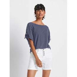 WITT WEIDEN Shirt in marine-ecru-gestreift | Gr.: 36