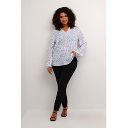 Kaffe curve Langarm-Bluse KCjalu Regular fit in Bluecolors Graphic Dot | Gr.: 54