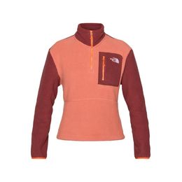 The North Face Sportpullover 'YUMIORI' Damen Gr&ouml;&szlig;e S koralle / cranberry / wei&szlig;