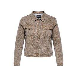 Only Carmakoma Jacke 'CARWESPA' Damen Gr&ouml;&szlig;e 7XL beige / sand / schwarz