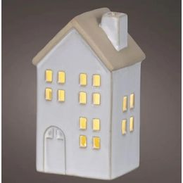 Kaemingk LED Haus Porzellan 8x15x6 cm
