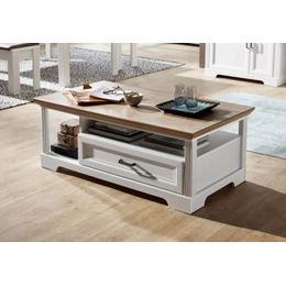 Innostyle Couchtisch Jasmin 2LG9UH02 Pinie hell MDF/Eiche Artisan Nachbildung BxHxT ca.120x45x67 cm