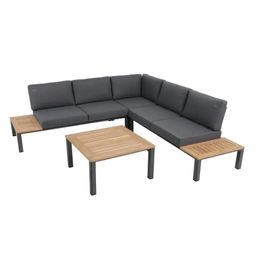 MwH Lounge-Set Reno Iron Grey ca. 247x247 cm, inkl. Kissen