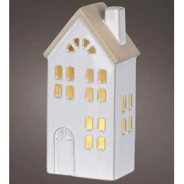 Kaemingk LED Haus Porzellan 10x20x6 cm