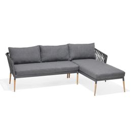 ScanCom Chaiselounge Dunkelgrau Teak Ipanema ca. 161x76x241 cm