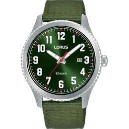 Lorus Quarzuhr Armbanduhr, Herrenuhr, analog, Tag gr&uuml;n Angesagte Armbanduhr