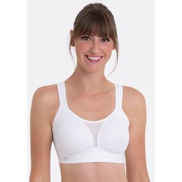 Sport-BH Anita active "Smart Control", Damen, Gr. 100, Cup B, weiß, Stoff, Obermaterial: 49% Polyamid, 31% Elasthan, 20% Polyester, Mesh, Netz, clean, matt, unifarben, regular fit, BHs, Cups vorgeformt, weich, nahtlos, schlicht, breites Unterbrustband