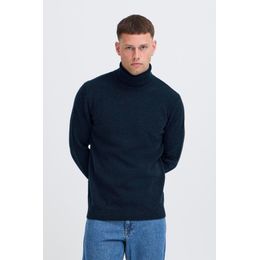 Rollkragenpullover Blend "BHBRANKO ROLL KNIT", Herren, Gr. S, blau (salute melange), Strick, Obermaterial: 60% Wolle, 40% Nylon, unifarben, regular fit hüftlang, hoch geschlossener Ausschnitt, Rippbündchen, Pullover