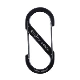 Nite Ize S-Biner Doppel-Clip Karabiner schwarz, Größe 4