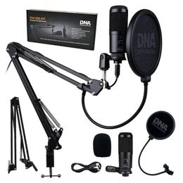 DNA CM USB KIT + Kondensator USB-Mikrofon + Galgenarm + Pop-Filter + Kabelsatz