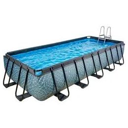 Framepool EXIT, grau, B:250cm H:100cm L:540cm, Schwimmbecken, BxLxH: 250x540x100 cm, inkl. Sicherheitsleiter, Sandfilteranlage