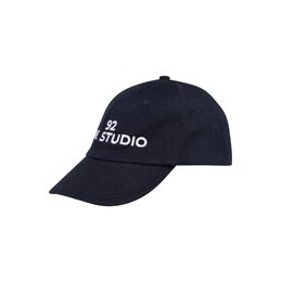 92 The Studio Cap Damen Gr&ouml;&szlig;e 55/60 nachtblau / wei&szlig;