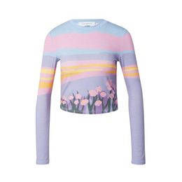 florence by mills exclusive for ABOUT YOU Shirt 'Pink Skies' Damen Gr&ouml;&szlig;e L hellblau / dunkelgr&uuml;n / flieder / rosa