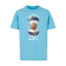 Mister Tee T-Shirt 'Ballin World' Jungen Größe 134/140 azur / grün / schwarz / weiß