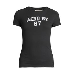 Aéropostale Shirt 'AUG AERO NY 87' female Black size M